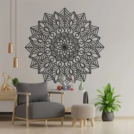 Dřevěná mandala na zeď harmonická energie I SENTOP PR0319-A