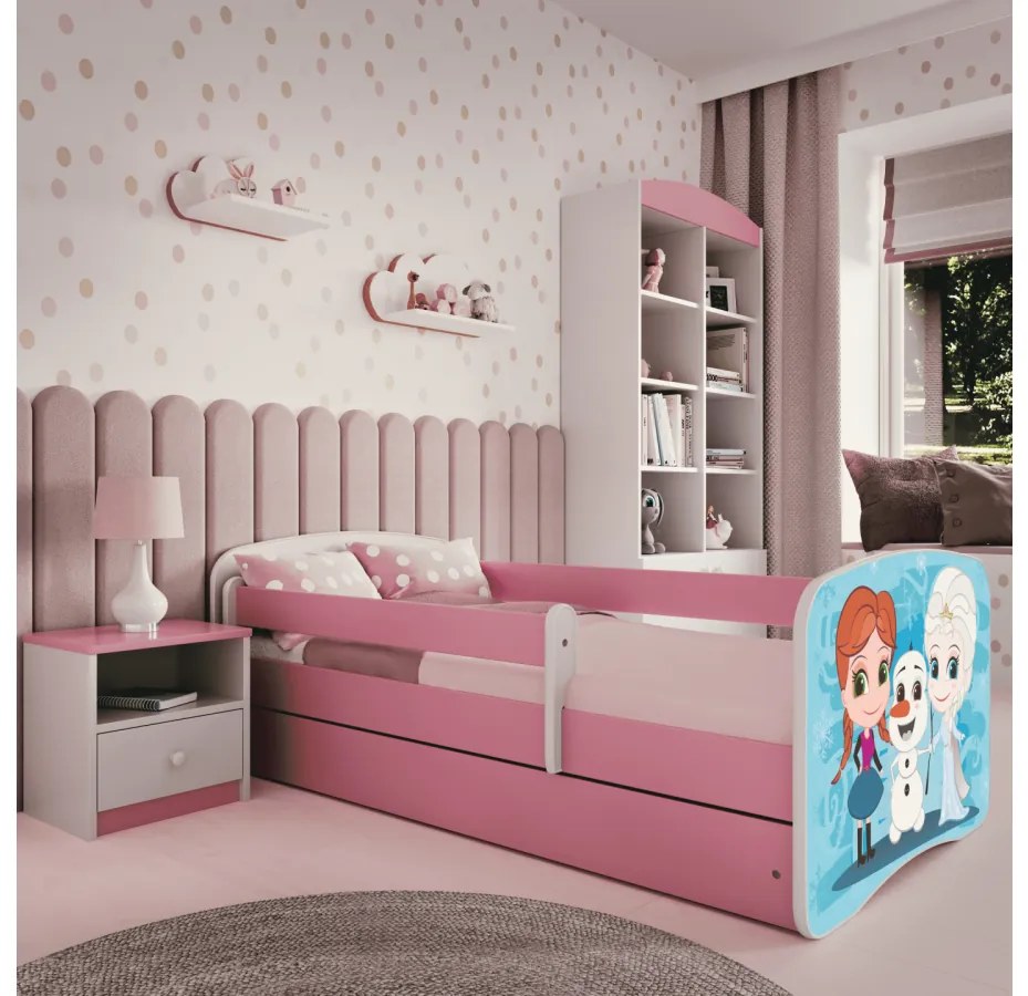 Dětská postel Babydreams Sněhové princezny růžová
