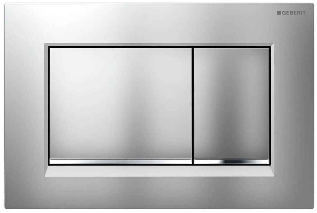 Geberit, GEBERIT SIGMA30 ovládací tlačítko, pro 2 množství splachování, chrom mat, 115.883.JQ.1