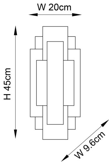 Endon 90452 - Nástěnné svítidlo ALZARE 2xG9/3W/230V zlatá