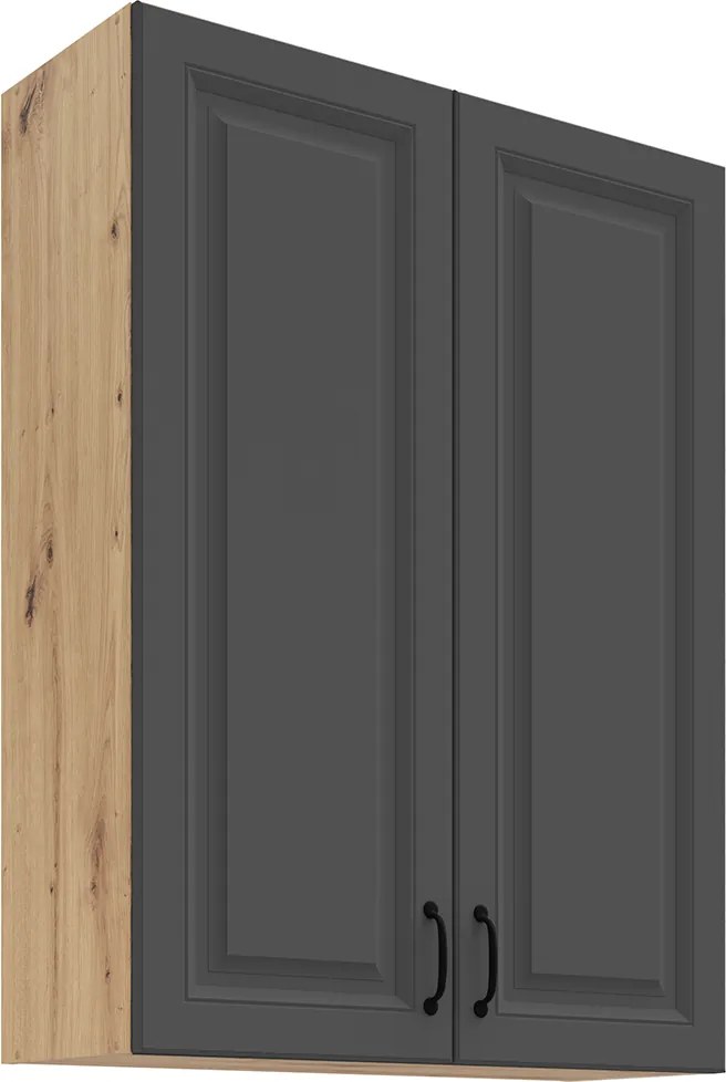 STILO gr | horní skříňka 80 G-108 2F s policemi | 80 cm | EXTRA VYSOKÁ | artisan/grafit