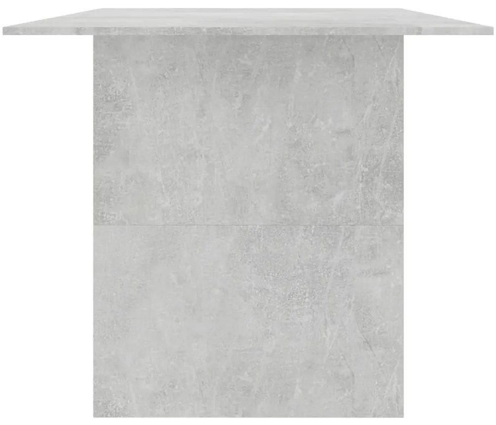 Jídelní stůl Tinnie - betonově šedý - dřevotříska | 180x90x76 cm