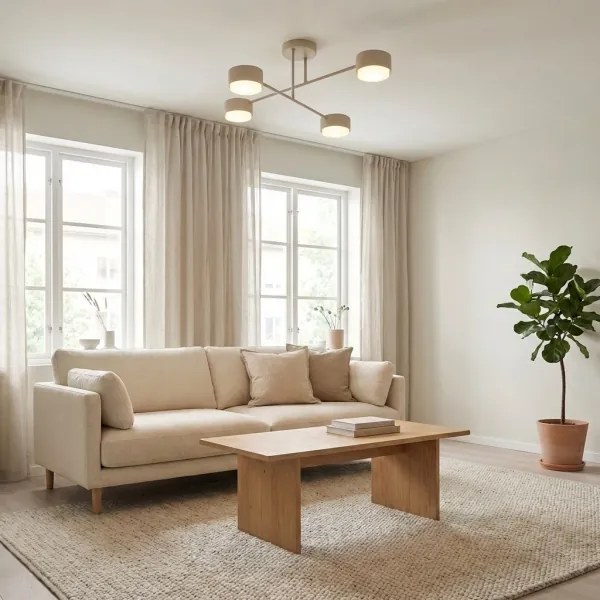 Brilagi - LED Přisazený lustr MONO 4xGX53/30W/230V béžová