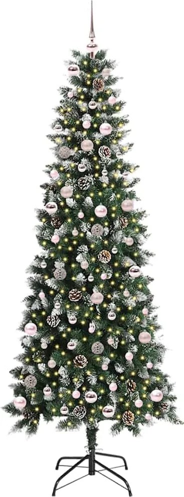 Umělý vánoční stromeček Zelená 240 cm PVC, plast a ocel 3395846