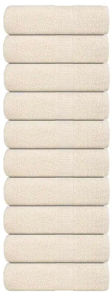 Ručníky FROGN 10 ks krémové 30x30 cm 360 g/m² 136994