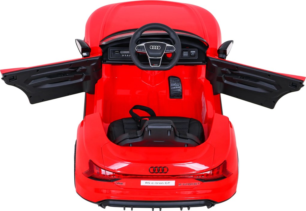 Ramiz Elektrické autíčko Audi RS E-Tron GT pro děti červené + dálkové ovládání + pohon 4x4 + rádio MP3 + LED + EVA