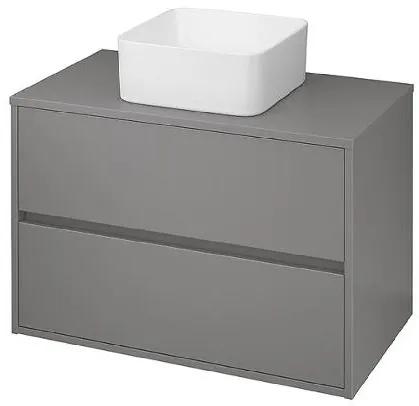 Cersanit Crea - Umyvadlová skříňka, 53x79x45 cm, 2 zásuvky, šedá S924-018