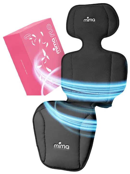Mima Chladicí podložka do kočárku s větráním a Hepa filtrem Flo Black