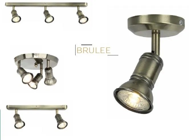 ACA DECOR Přisazené bodové svítidlo BRULEE max. 3x50W/GU10/230V/IP20