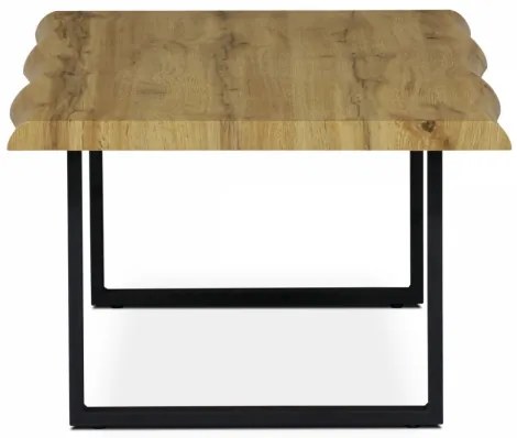 Konferenční stolek 110x70 x45 divoký dub kov černý lak AHG-861OAK