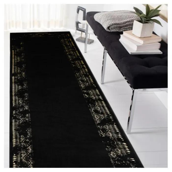Kusový koberec Edina černý atyp 70x250cm