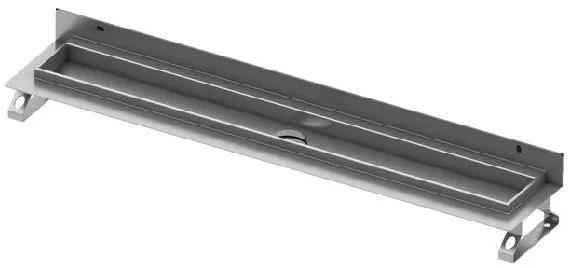 Tece TECEdrainline - Sprchový žlab 1500 mm, pro instalaci ke stěně, s těsnicí páskou Seal System, nerez 601501