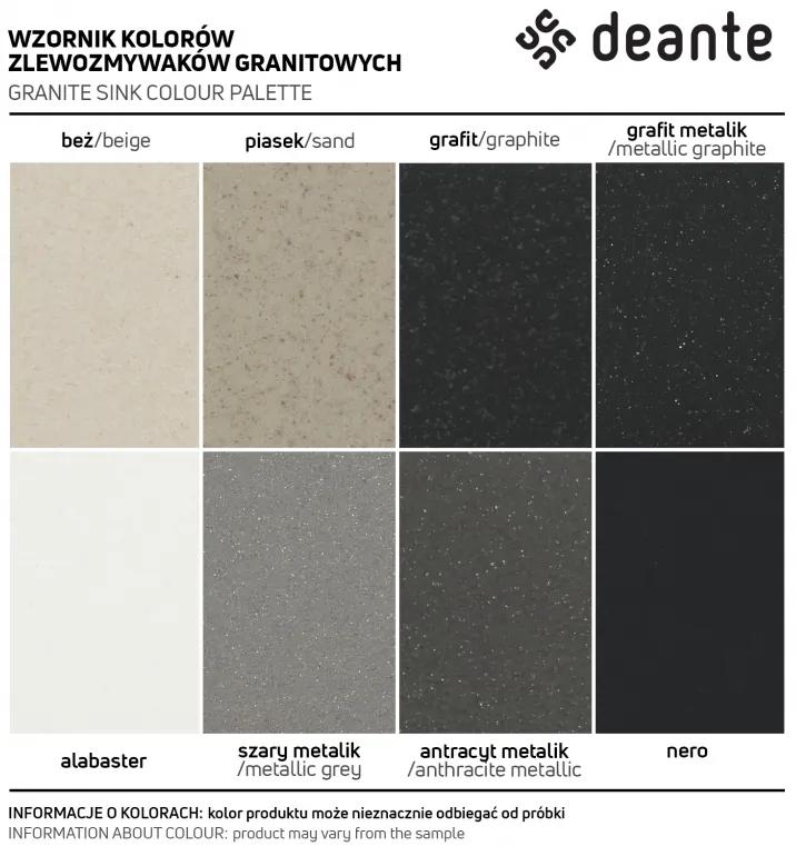 DEANTE EVORA ZQJ_7113 Jednodřez 590X440x180, granit písek - Deante