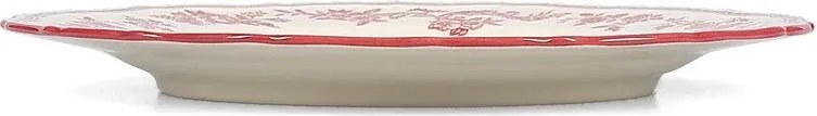 Vínový/slonovinový dezertní porcelánový talíř ø 21,5 cm Cyril – S|P Collection