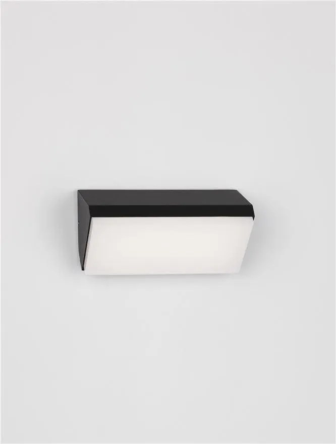 NV 9492610 Venkovní nástěnné svítidlo ZENON antracitový hliník a matný akryl LED 10W 3000K 220-240V 114st. IP65 - NOVA LUCE