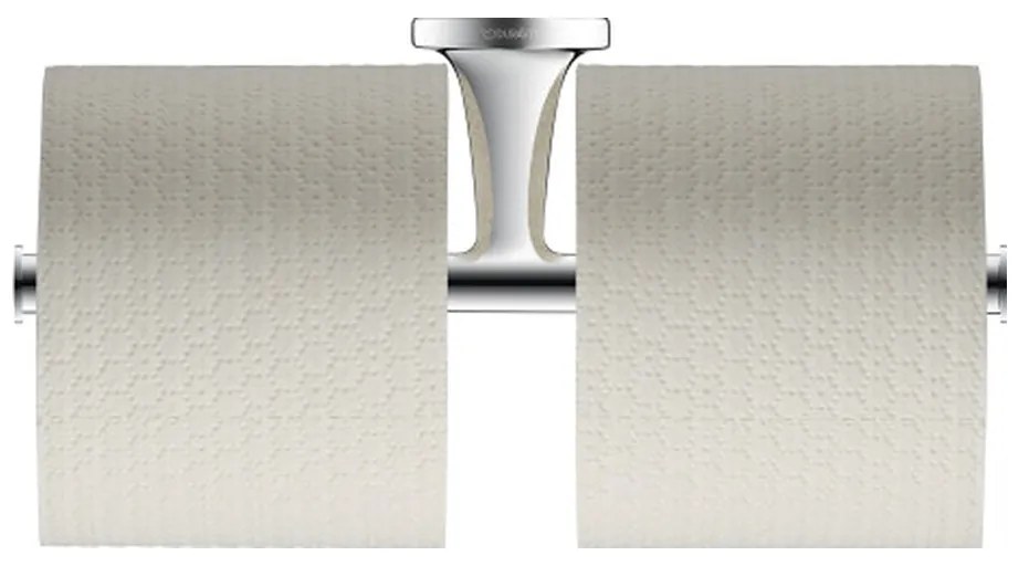 Duravit Starck T - Dvojitý držák na toaletní papír, chrom, 0099381000