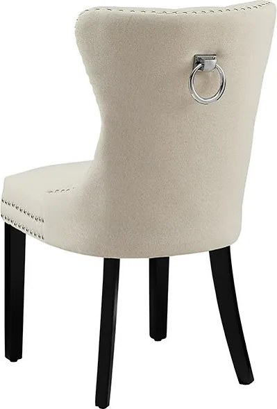 Designová židle Queen II len béžová