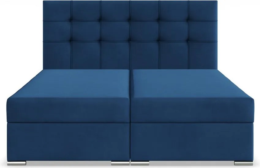 AGroup Kontinentální čalouněná postel ELDA (140 x 200 cm) Barva látky Trinity: Modrá (Trinity 2313)