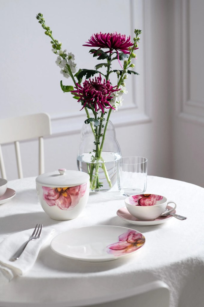 Villeroy&Boch Rose Garden dóza na sypaný čaj s pokličkou 0,7l, Villeroy & Boch
