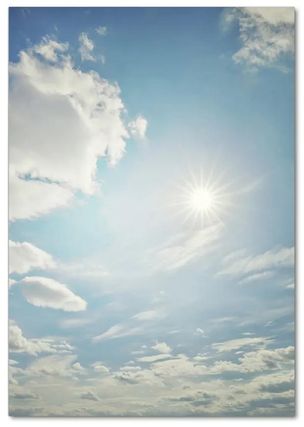 Wallmuralia Foto obraz skleněný svislý Slunce na nebi 70x100 cm