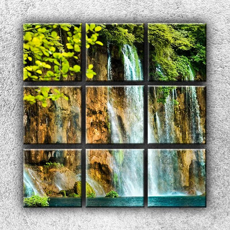 IMPAR Foto na plátno Skalní vodopád 4 90x90 cm