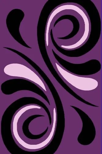 Vopi | Koberec Hansadim 8695-VSY - 133 x 190 cm, fialový