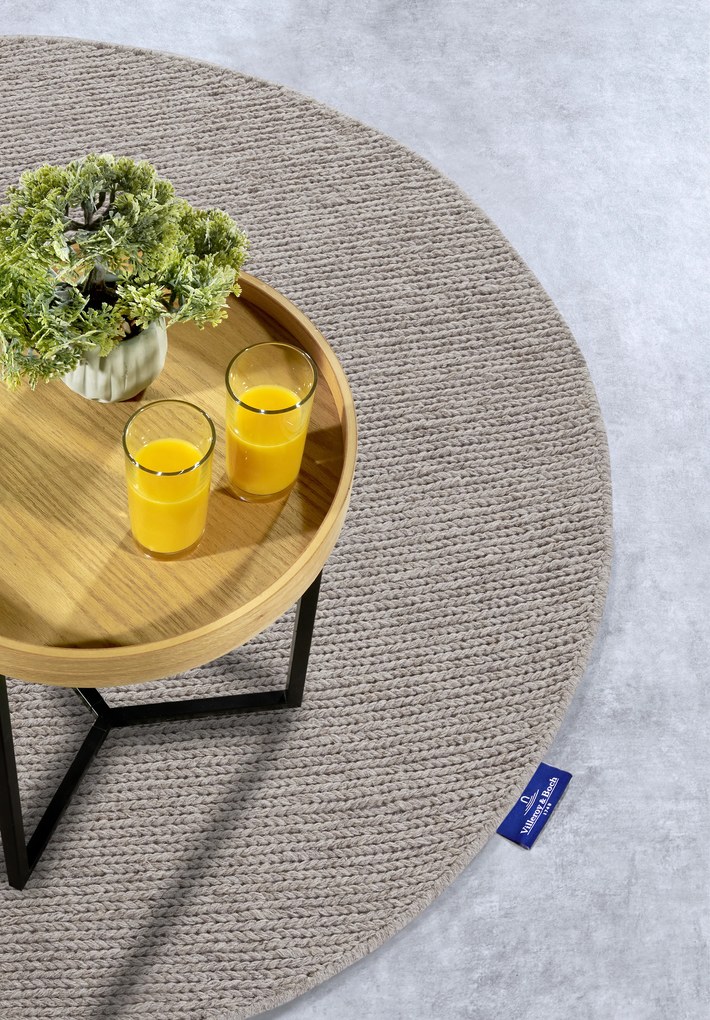 Villeroy & Boch Kusový koberec 106049 Beige kruh, 200x200 (průměr) kruh, béžová, ložnice