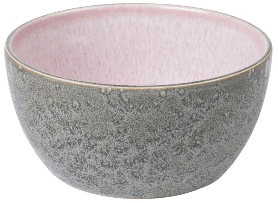 Růžová/šedá servírovací miska z kameniny Gastro Grey/Light Pink – Bitz