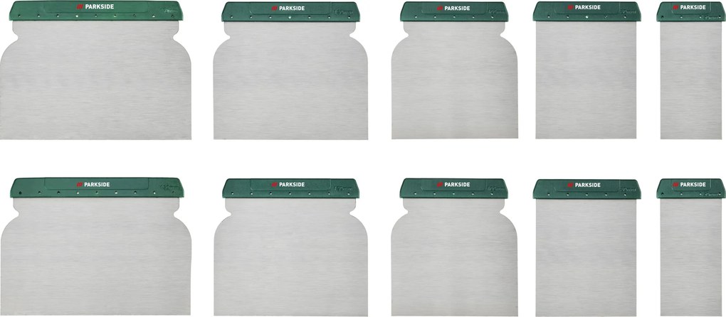 Parkside® Sada špachtlí / Sada kelímků na sádru (sada japonských špachtlí, 10dílná)