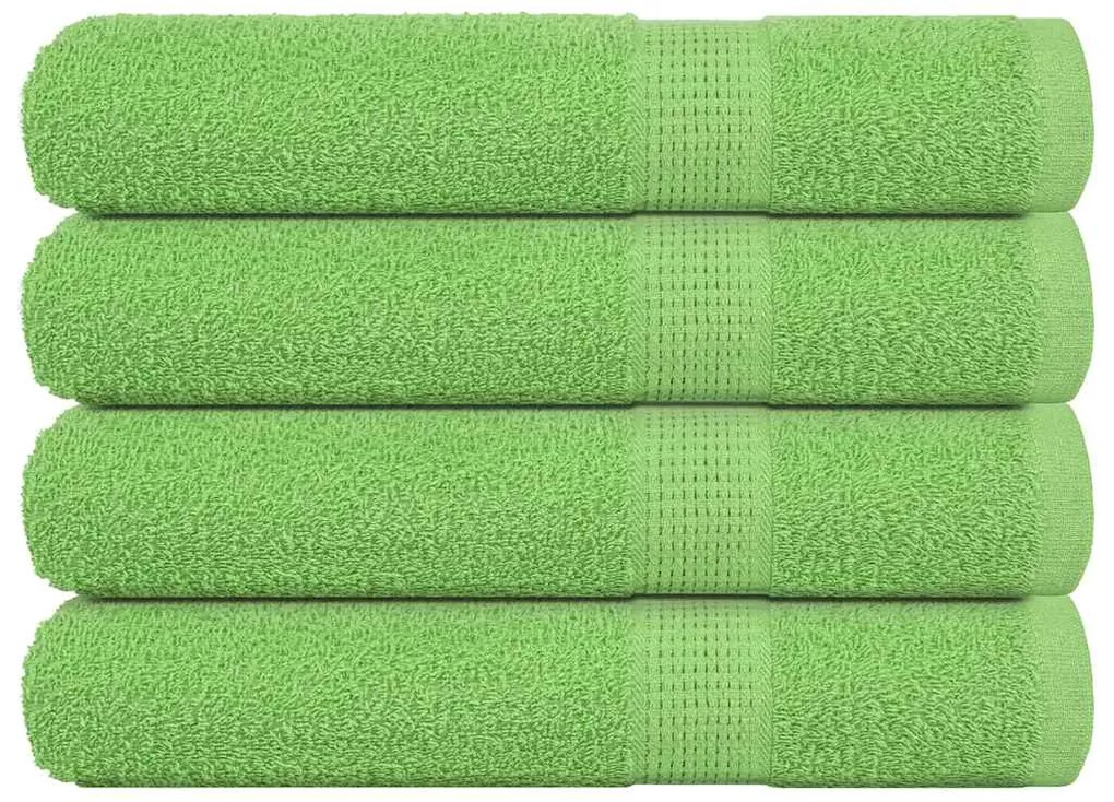 Saunové osušky FROGN 4 ks jablečně zelené 80x200 cm 360 g/m² 137032