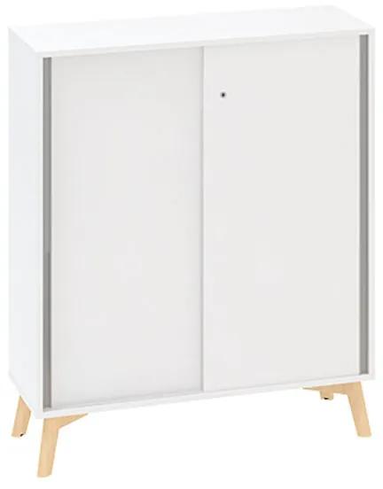 Interier Říčany Kancelářská zasouvací skříň ROOT 1000 x 450 x 1215 mm, bílá