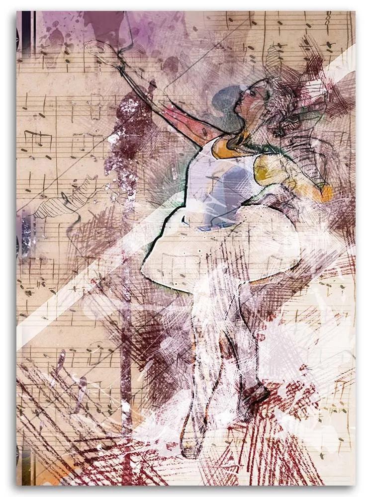 Gario Obraz na plátně Baletka v bílých šatech Rozměry: 40 x 60 cm