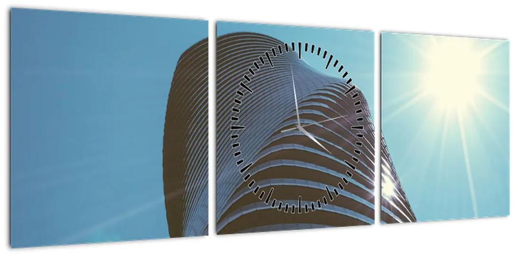 Obraz - Architektura (s hodinami) (90x30 cm)