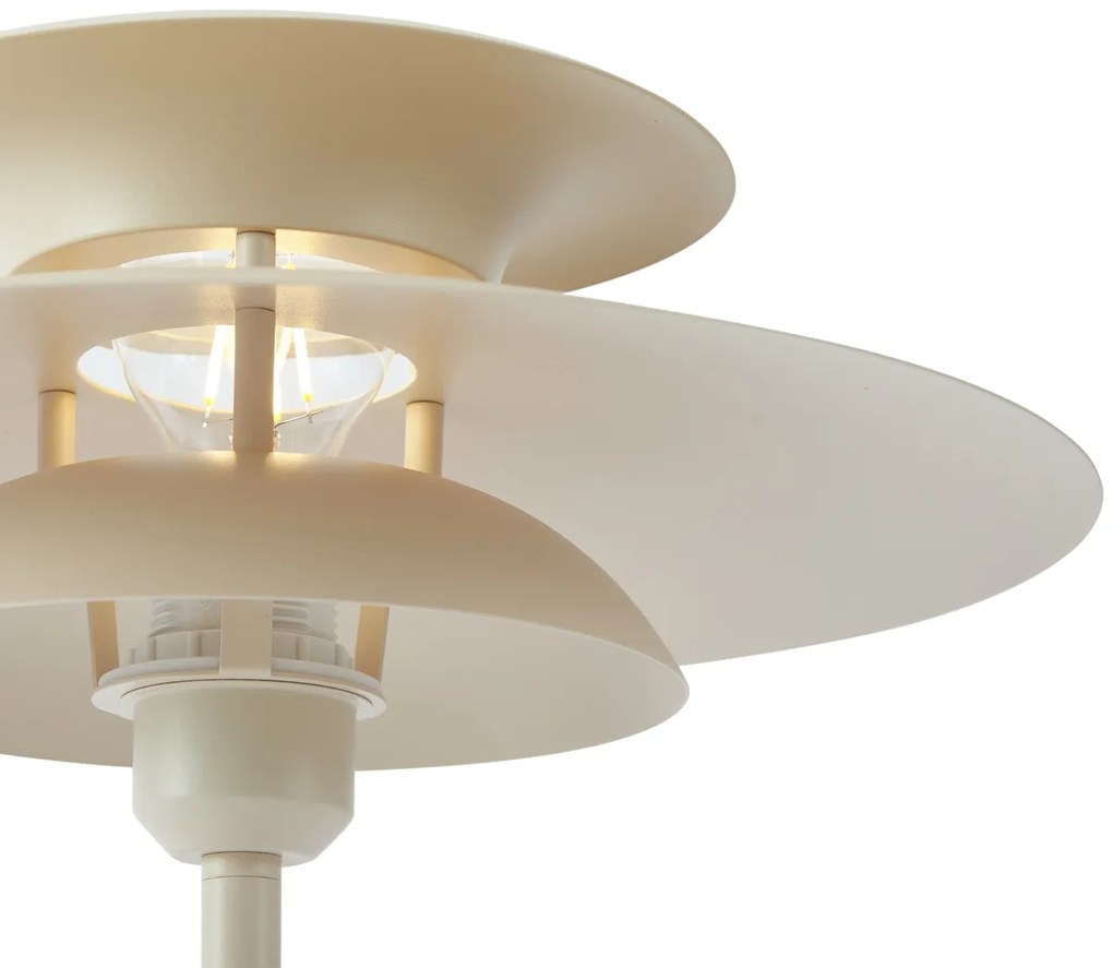 Retro stolní lampa béžová ocel 45 cm - Pauly