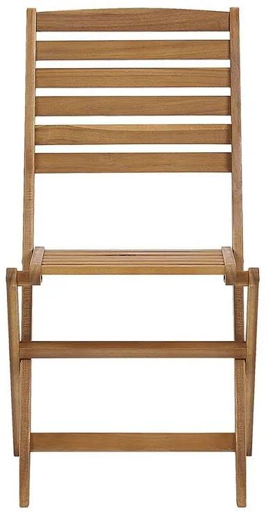 Set 6 ks. zahradních židlí TALAVO (světlé dřevo). 1026924