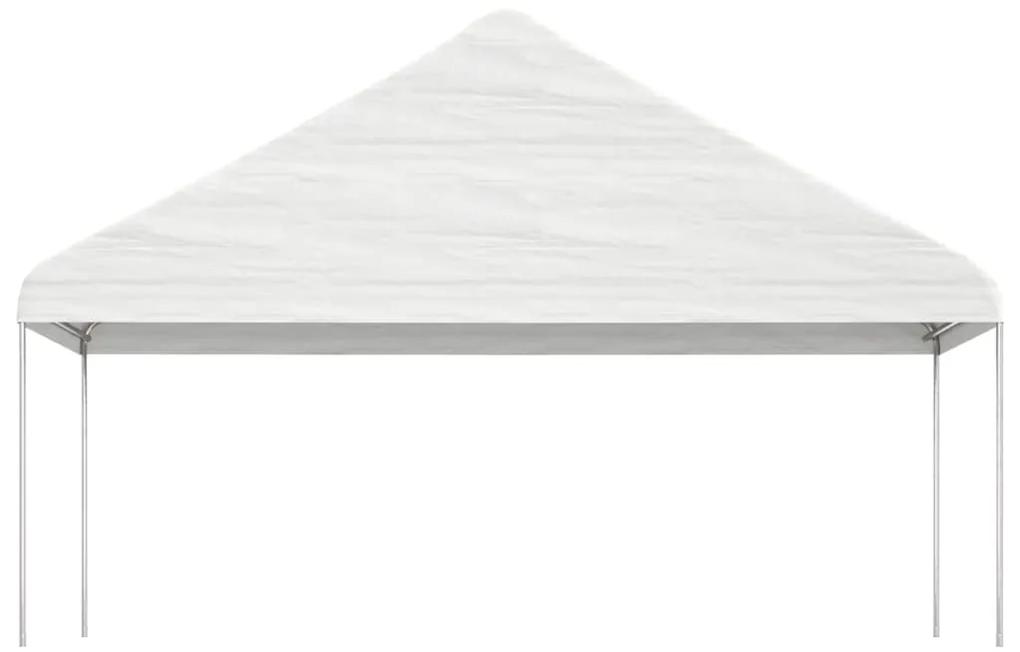 Altán se střechou bílý 11,15 x 5,88 x 3,75 m polyethylen,  3155521