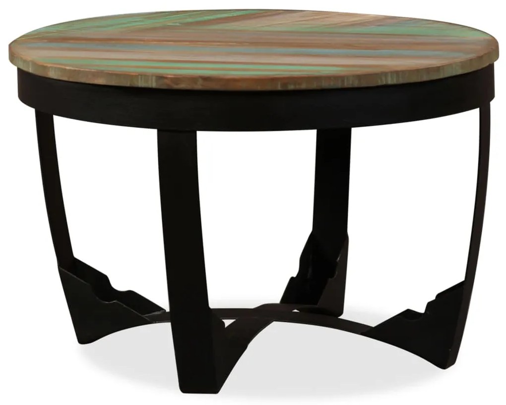 Konferenční stolek masivní recyklované dřevo 60 x 40 cm - Default Title
