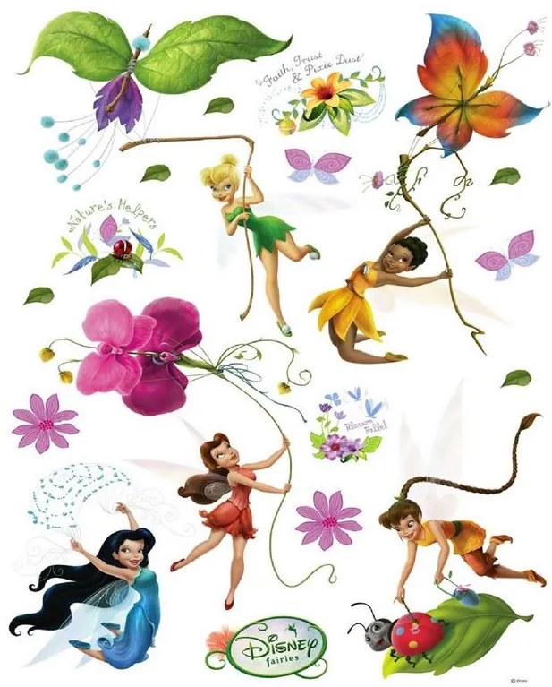 Samolepící dekorace dětská Disney Víly DK 867, Rozměry 65x85cm