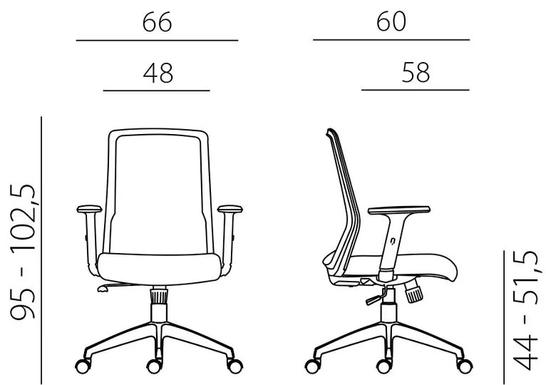 Antares Studentská kancelářská židle Novello