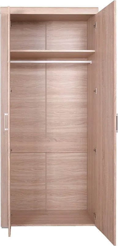 Skříň dvoudveřová Damis 90x203x55 cm Dub sonoma