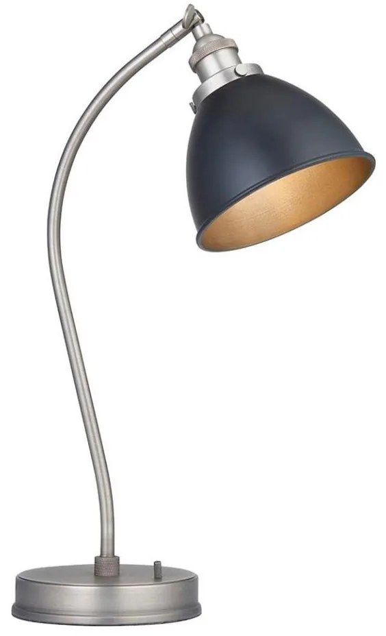 Endon 98752 - Stolní lampa FRANKLIN 1xE14/7W/230V matný chrom/antracit