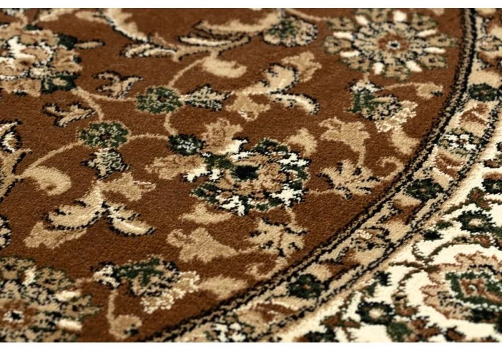 Kusový koberec Royal hnědý kruh 120cm