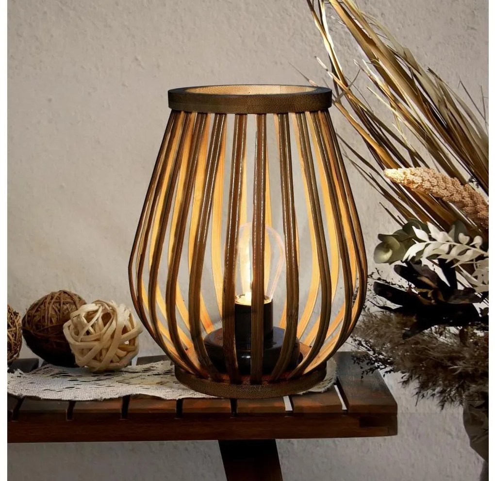 Solight WO3106 - LED Dekorační stolní lampa LED/2xAA bambus