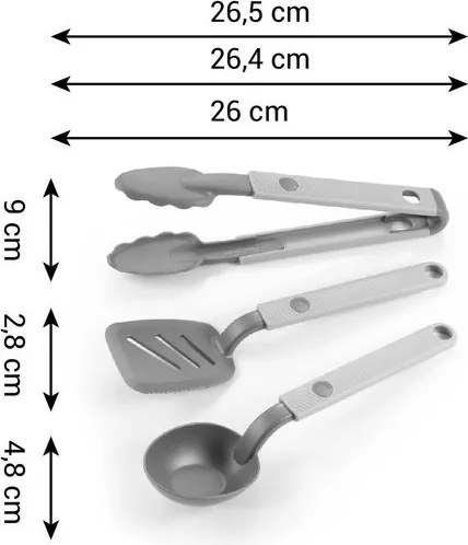 TESCOMA Kuchyňské náčiní skládací MOVE, sada 3 ks