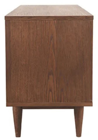 LABEL51 dřevěný příborník JULE tmavý 60x130 cm ME-70.033