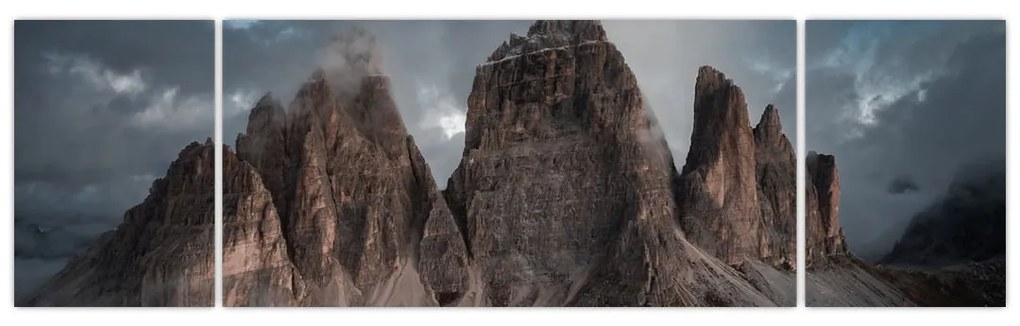 Obraz - Tři Zuby, Italské Dolomity (170x50 cm)