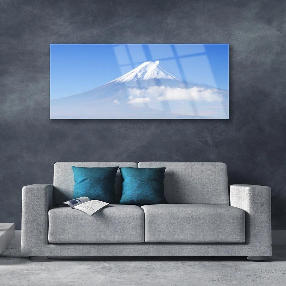 akrylový obraz Hory Mraky Nebe Krajina 125x50 cm