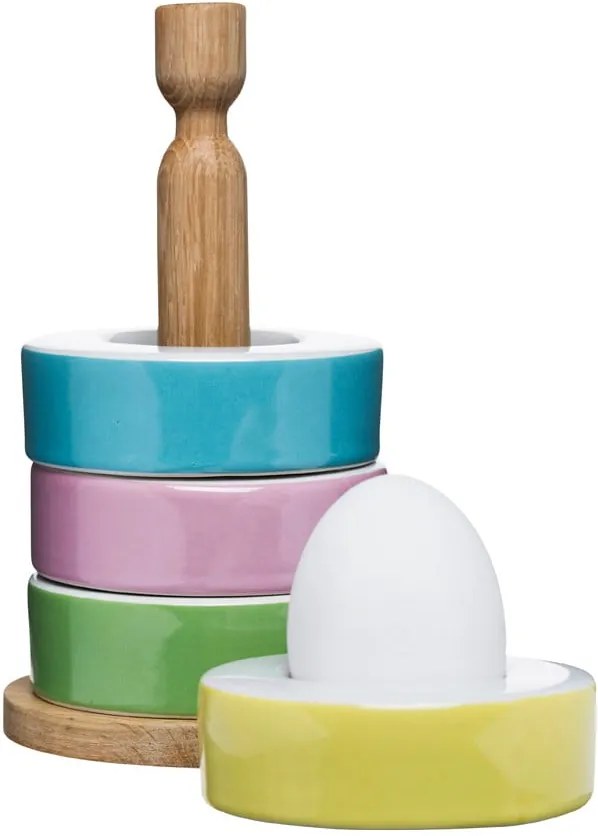 Sada 4 porcelánových stojánků na vajíčka Sagaform Eggcups