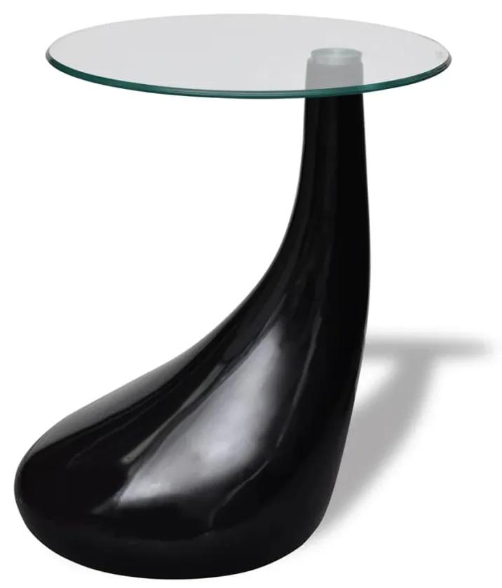 vidaXL Supermoderní konferenční stolek se skleněnou deskou