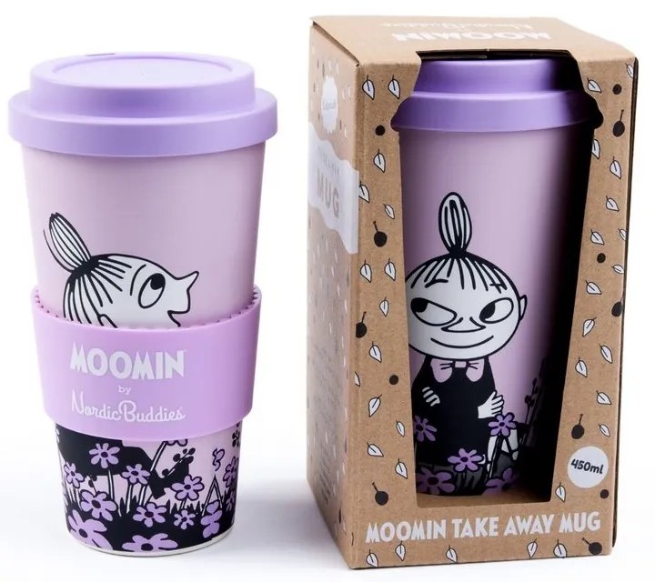 Cestovní hrnek Little My Louka šeříkový 450ml, NordicBuddies Finsko